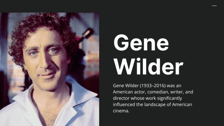 Gene Wilder: A Comprehensive Examination of His Cinematic Legacy and ...